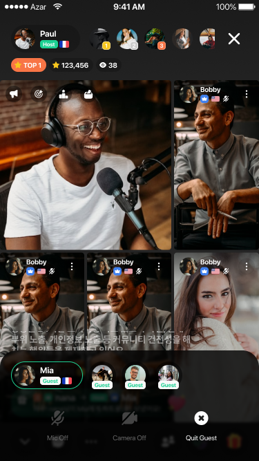 Multiguest Lives ! – Azar Help Center